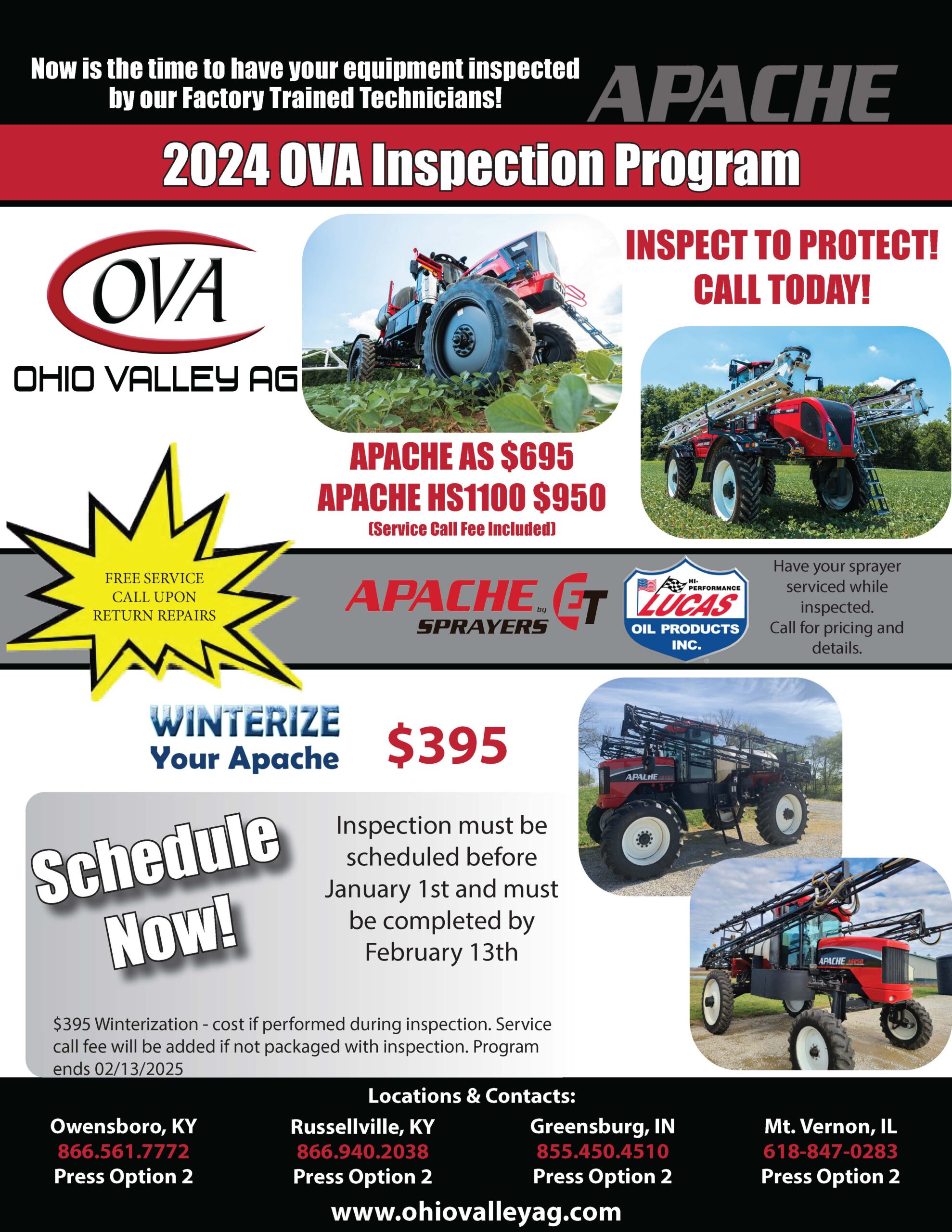 Special Offers | Apache Sprayers by Ohio Valley Ag | Precision ...